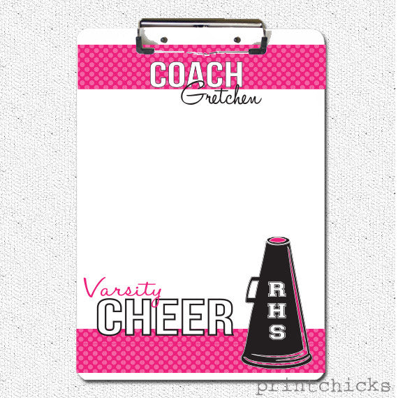 Cheer Personalized Clipboard - PrintChicks | PrintChicks